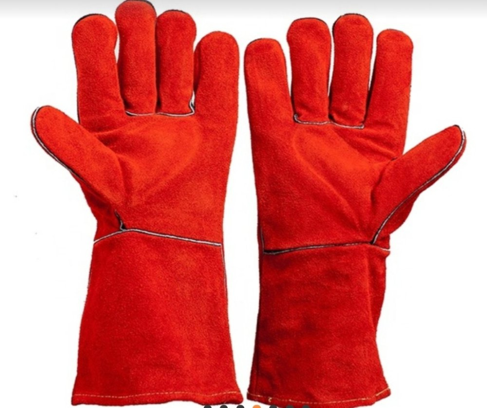CS aerotherm Red Leather Gloves | Mechtrace - Technician on the way